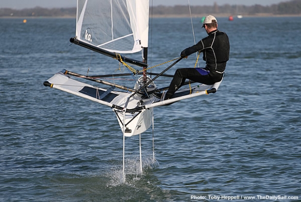 Leading Moth foiler Simon Payne shows us the latest foiling Moth ...